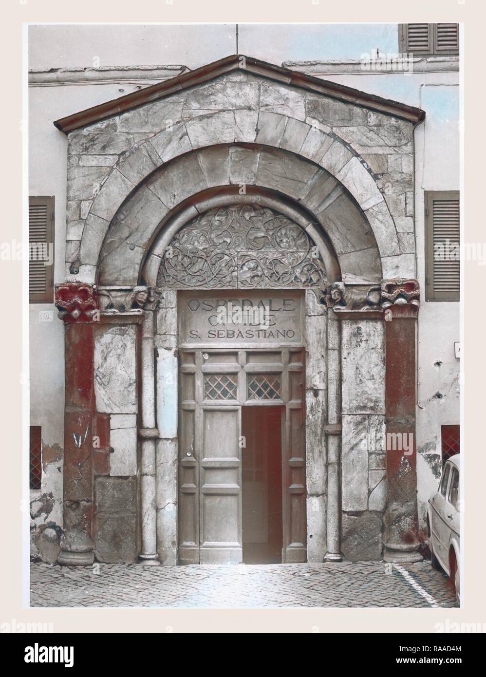 Lazio Viterbo Capranica portale romanico, this is my Italy, the italian ...