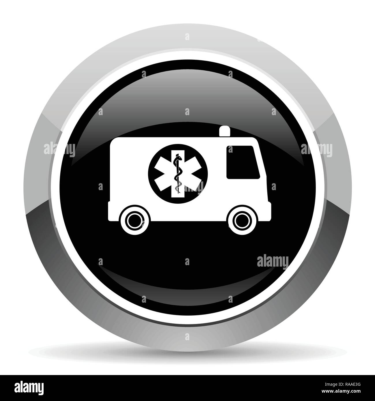 Silver rescue vehicle Stock Vector Images - Alamy