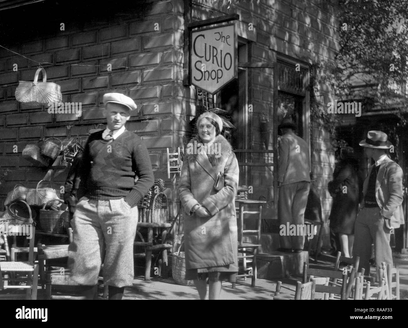 A couple shops somewhere in Colorado, ca. 1930 Stock Photo - Alamy