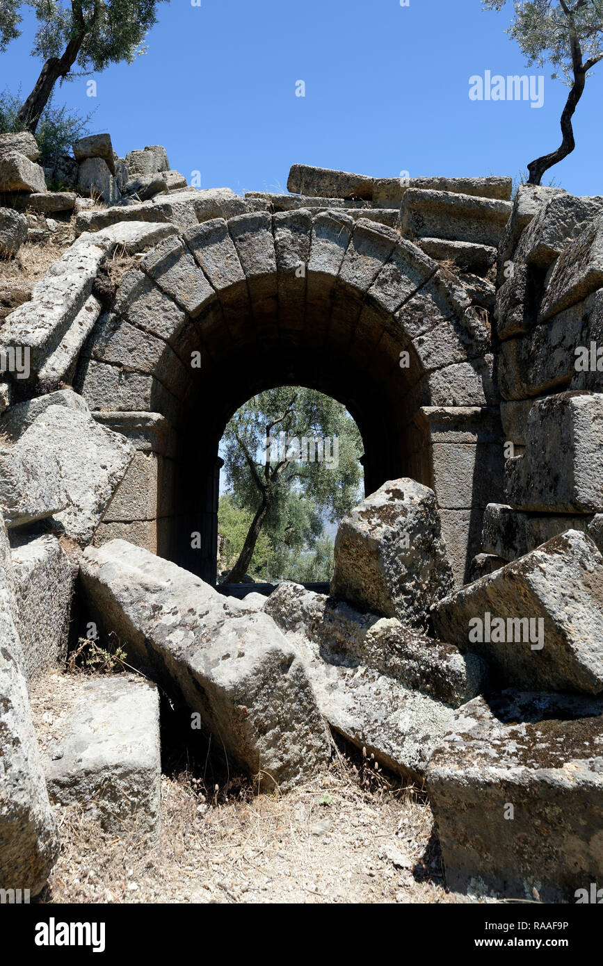 Diazoma arched exit / entrance tunnel of the Hellenistic theatre of ...