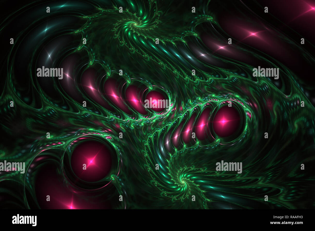 Glossy asymmetric spiral design. Abstract fantasy swirly ornament ...
