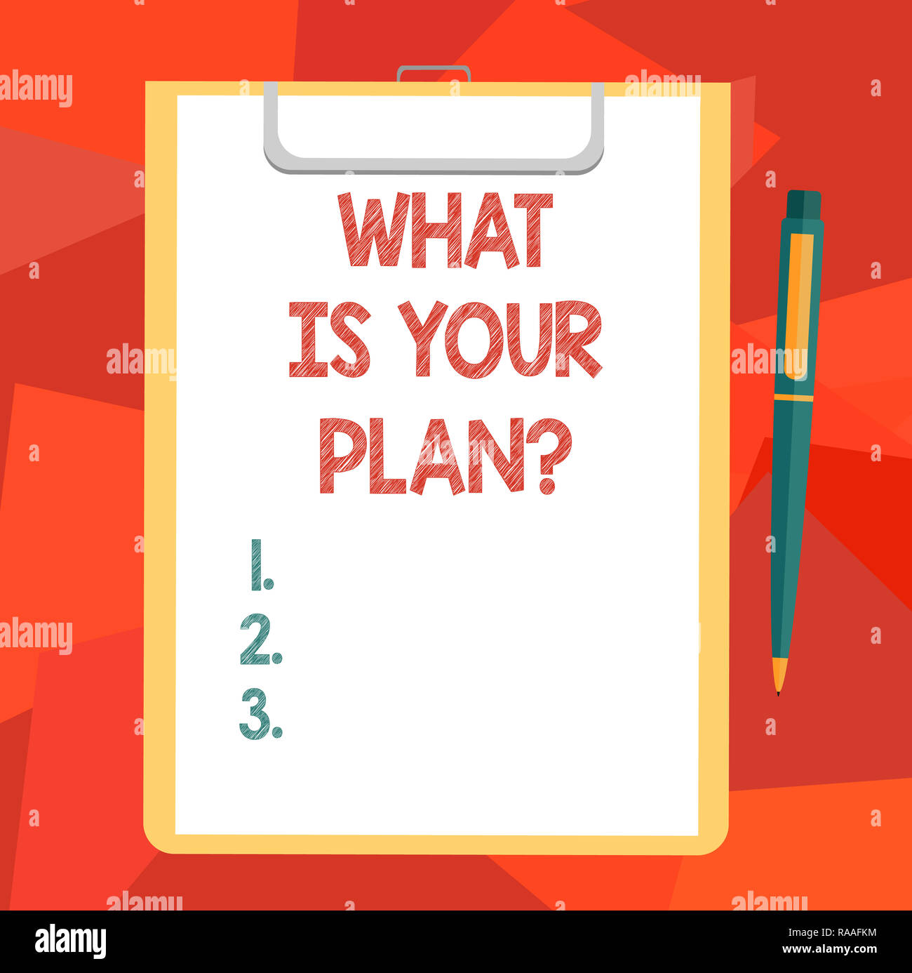 Word writing text What Is Your Plan. Business concept for Show us your ...