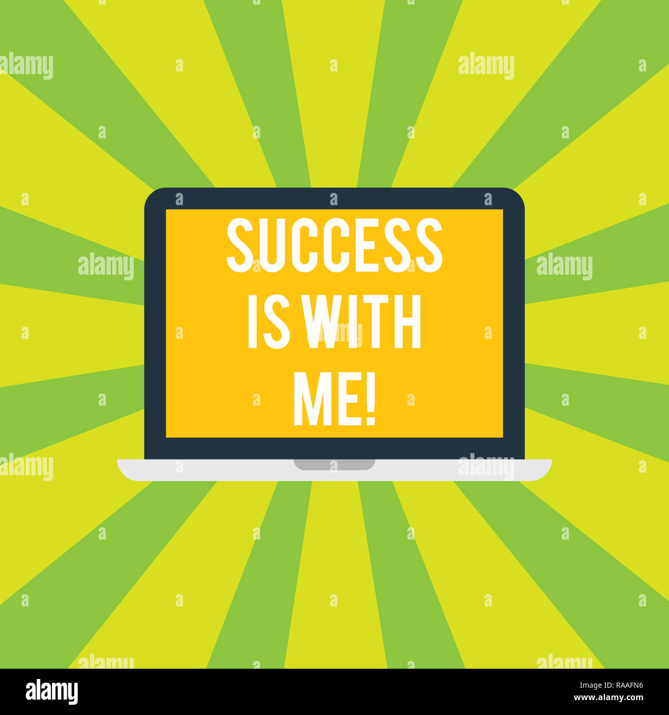 Conceptual hand writing showing Success Is With Me. Business photo ...