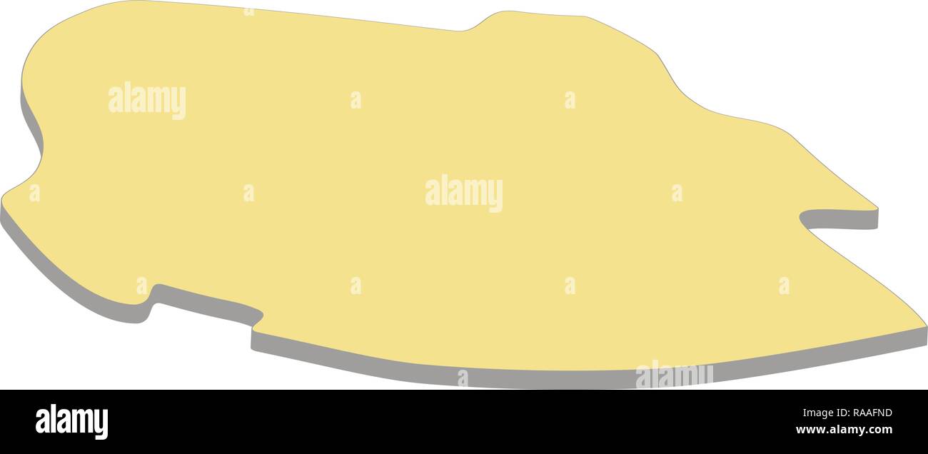 3d map of Swaziland. Silhouette of Swaziland map vector illustration ...