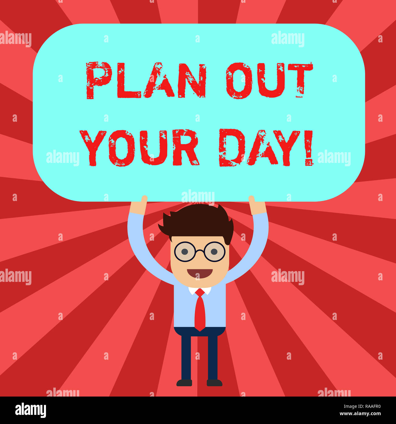 Handwriting text Plan Out Your Day. Concept meaning Make an schedule of ...