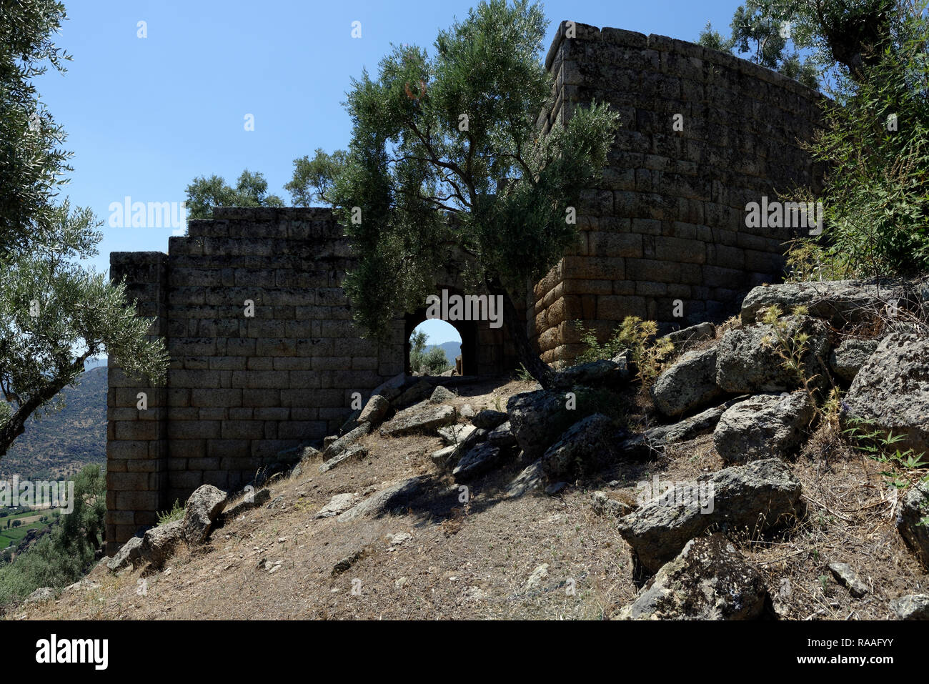 Diazoma arched entrance tunnel and retaining wall of the Hellenistic ...