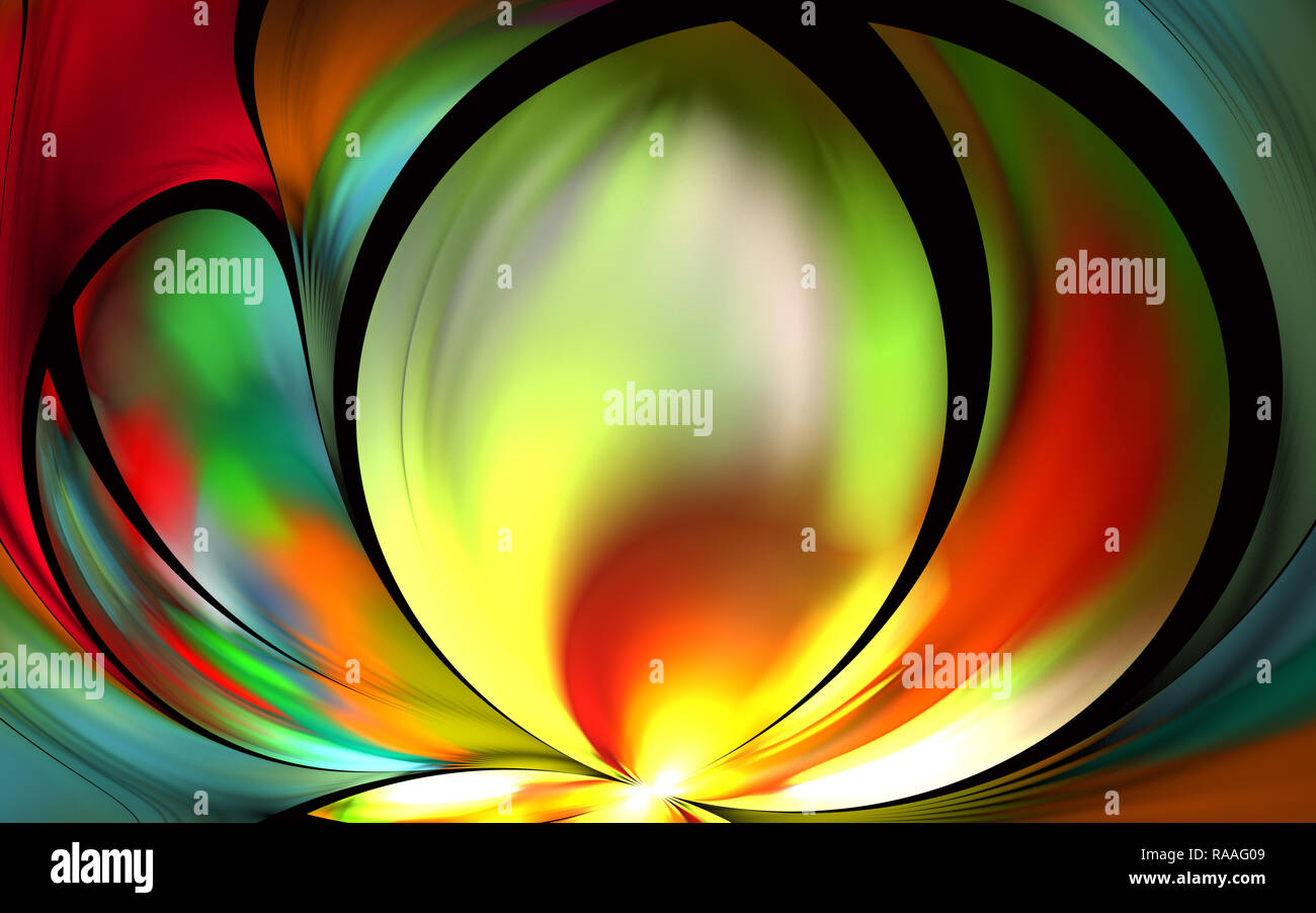 The colors of fancy paint. Background consists of fractal color texture ...