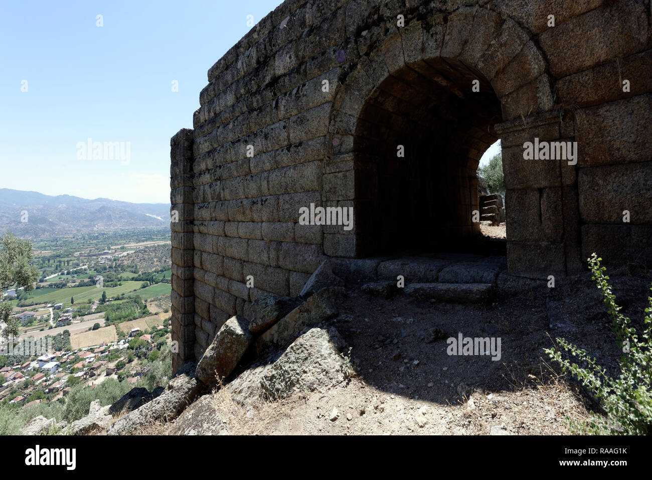 Diazoma arched entrance tunnel and retaining wall of the Hellenistic ...