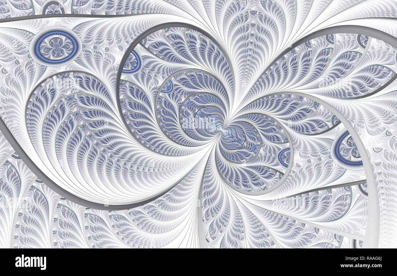 Beautiful abstract fractal artwork with details. Floral illustration ...