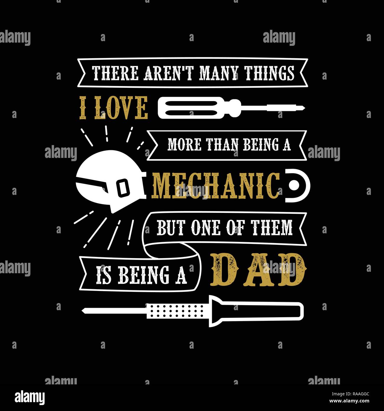 father s Day Saying and Quotes. I love mechanic dad Stock Vector Image ...