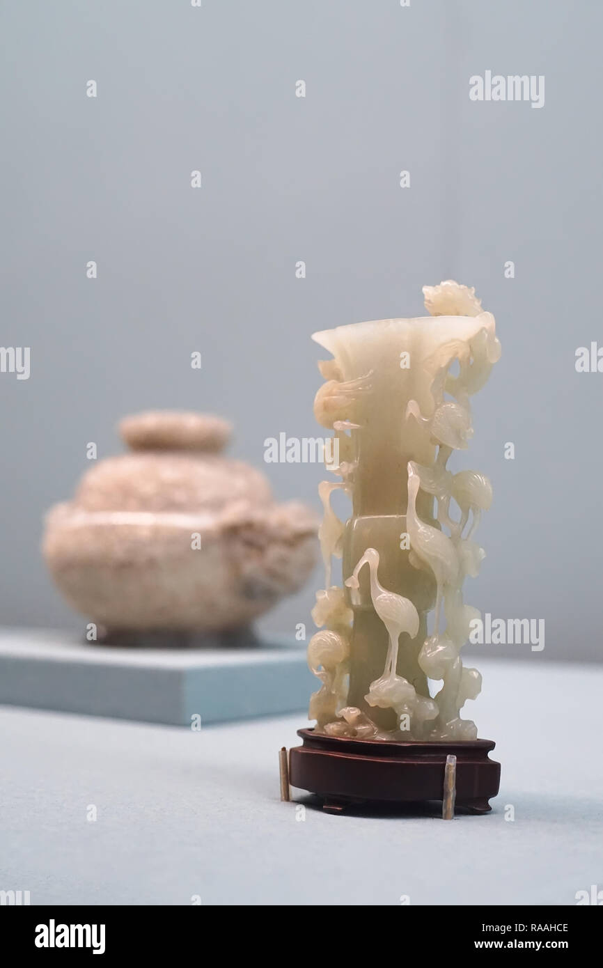 Taipei, Taiwan - November 22, 2018: Ancient Chinese imperial artifacts ...