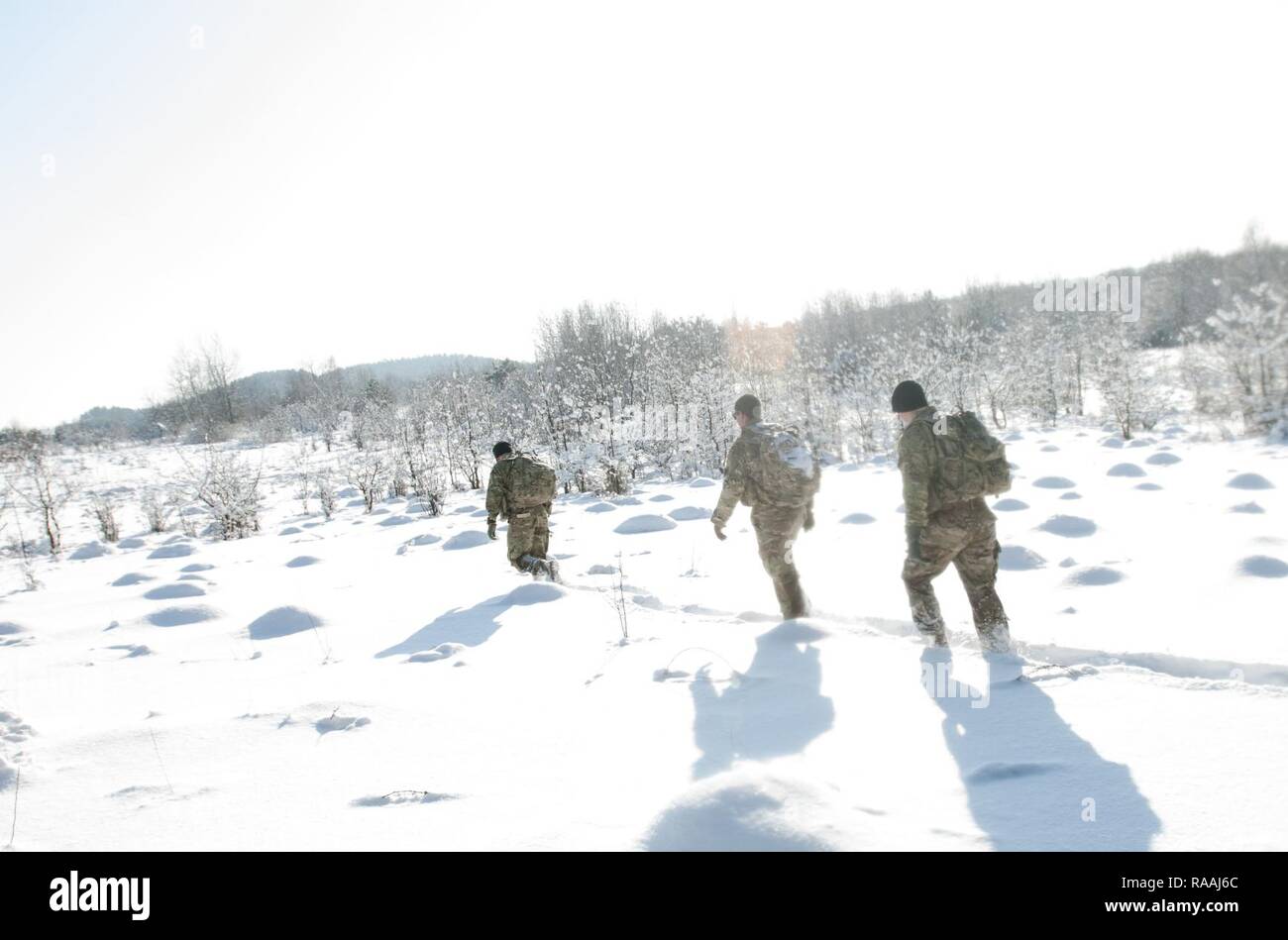 Soldiers of Company A, 1st Battalion, 179th Infantry Regiment, 45th ...