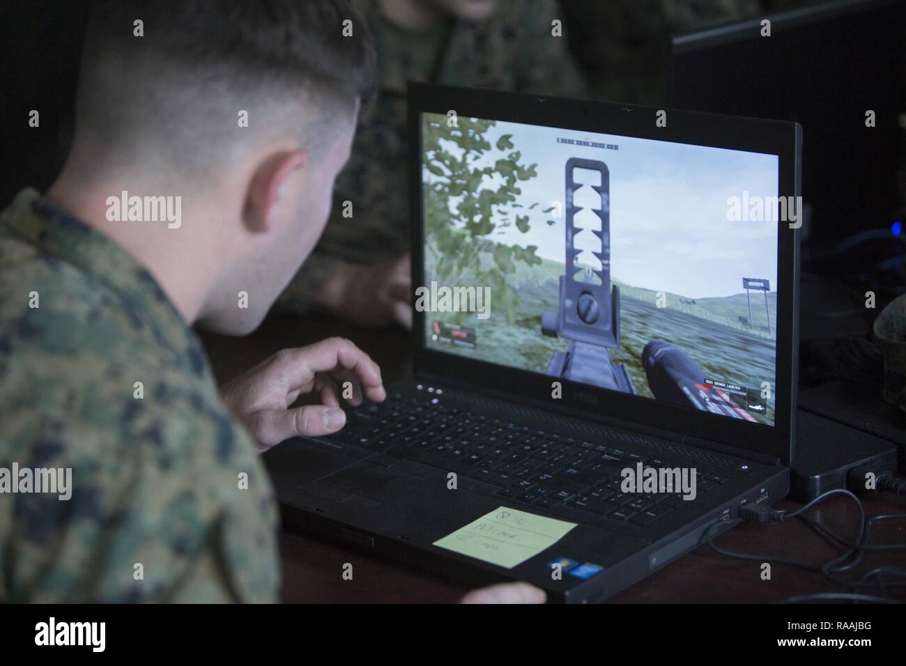U.S. Marine Corps Cpl. Dariel G. Dellinger III, a rifleman with Fox ...