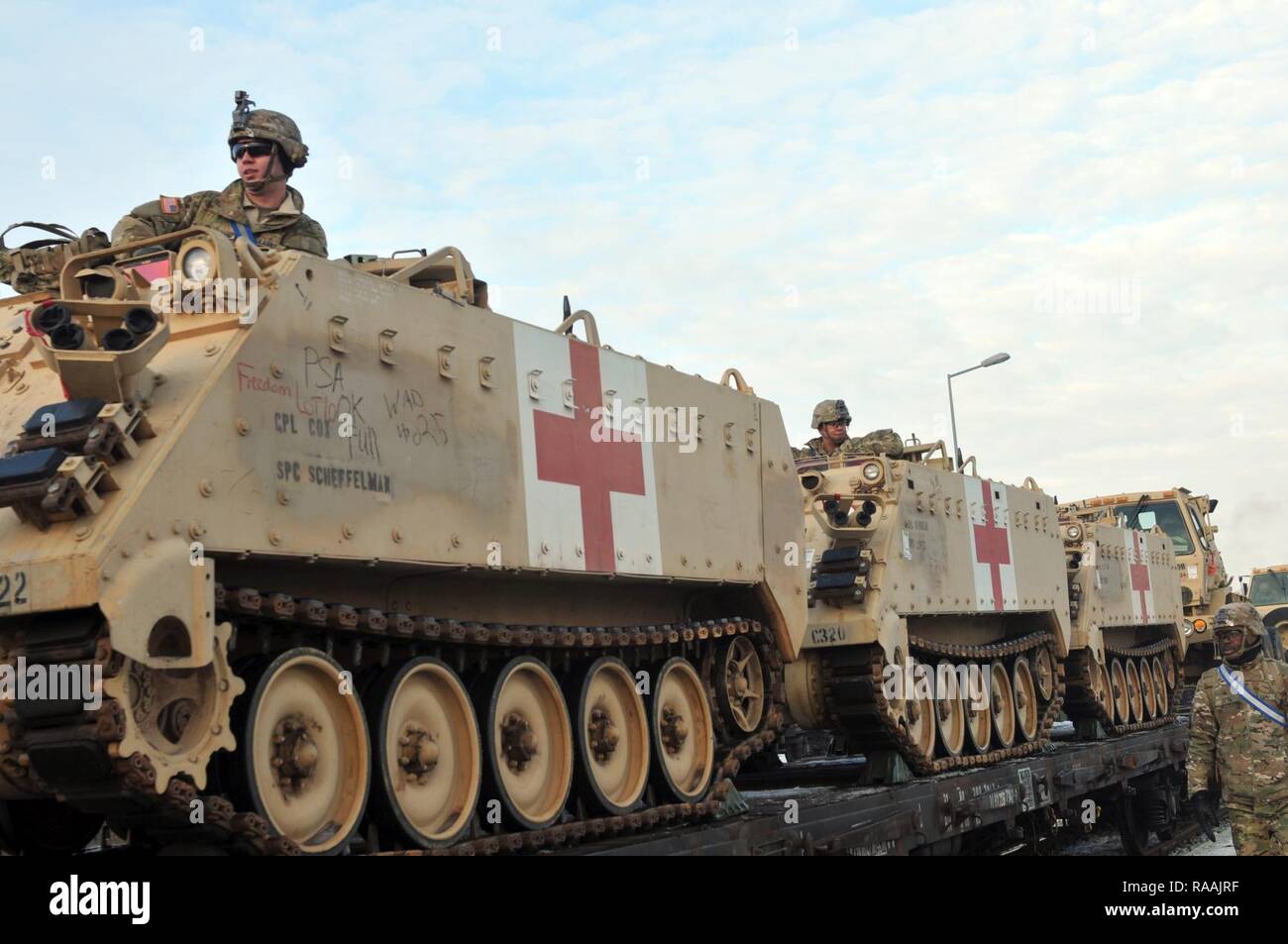 Soldiers assigned to 64th Brigade Support Battalion, 3rd Armored ...