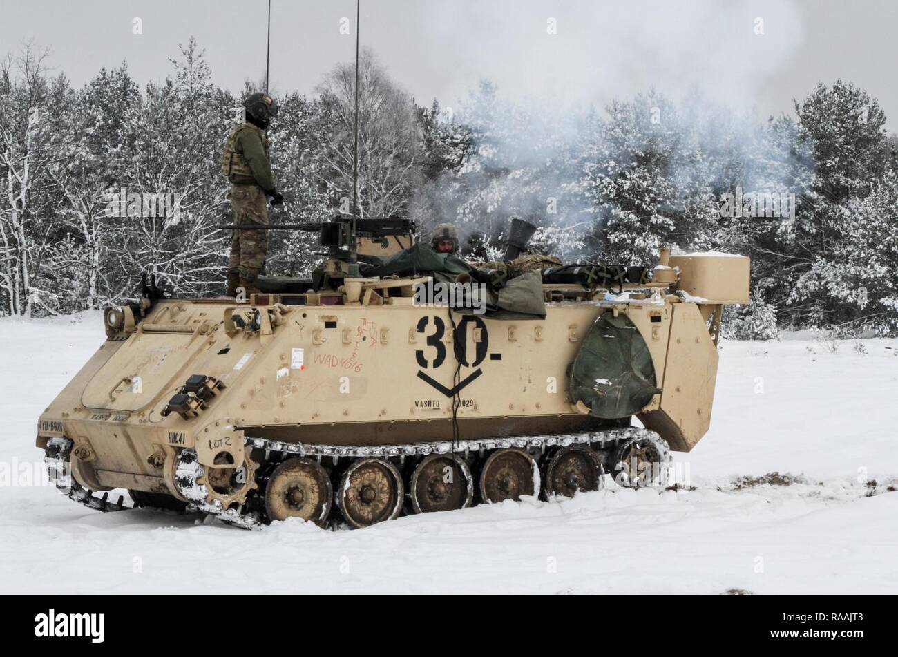 Soldiers from 1st Battalion, 8th Infantry Regiment, 3rd Armored Brigade ...
