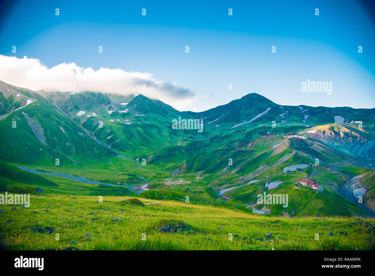 Mountain view of Tateyama in Toyama, Japan. Toyama is one of the ...