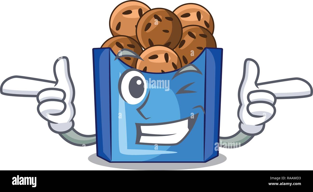 Wink falafel in fried on teflon cartoon Stock Vector Image & Art - Alamy