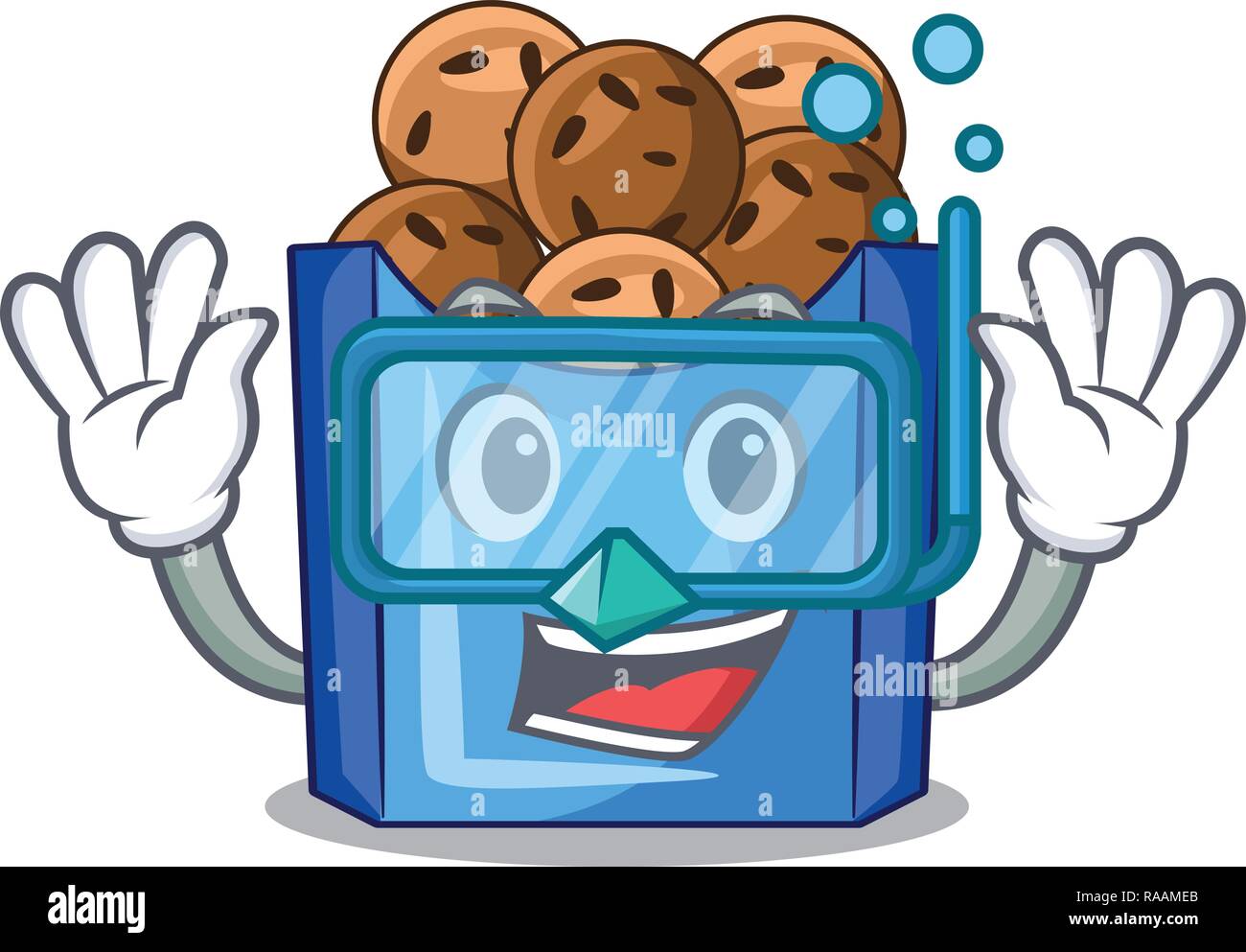 Diving falafel in fried on teflon cartoon Stock Vector Image & Art - Alamy