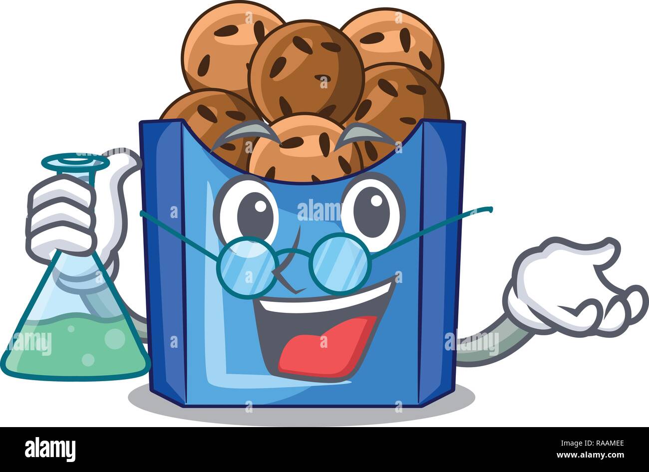 Professor falafel in fried on teflon cartoon Stock Vector Image & Art ...