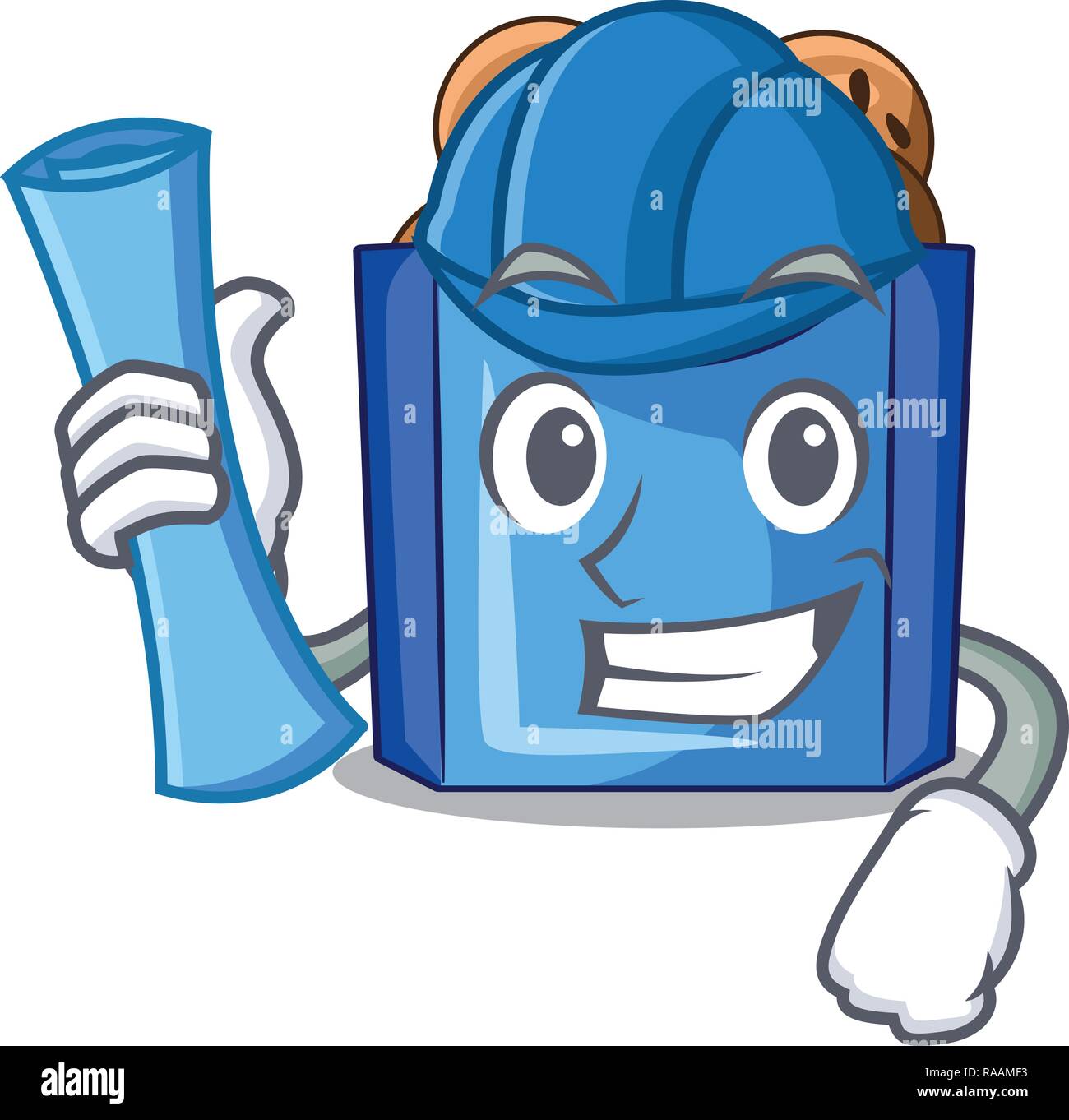 Architect falafel in fried on teflon cartoon Stock Vector Image & Art ...