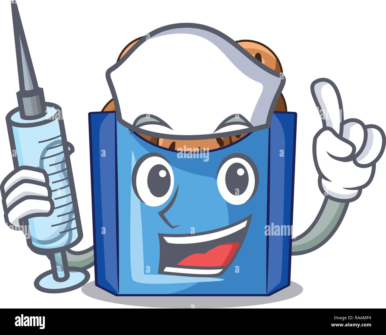 Nurse falafel in fried on teflon cartoon Stock Vector Image & Art - Alamy