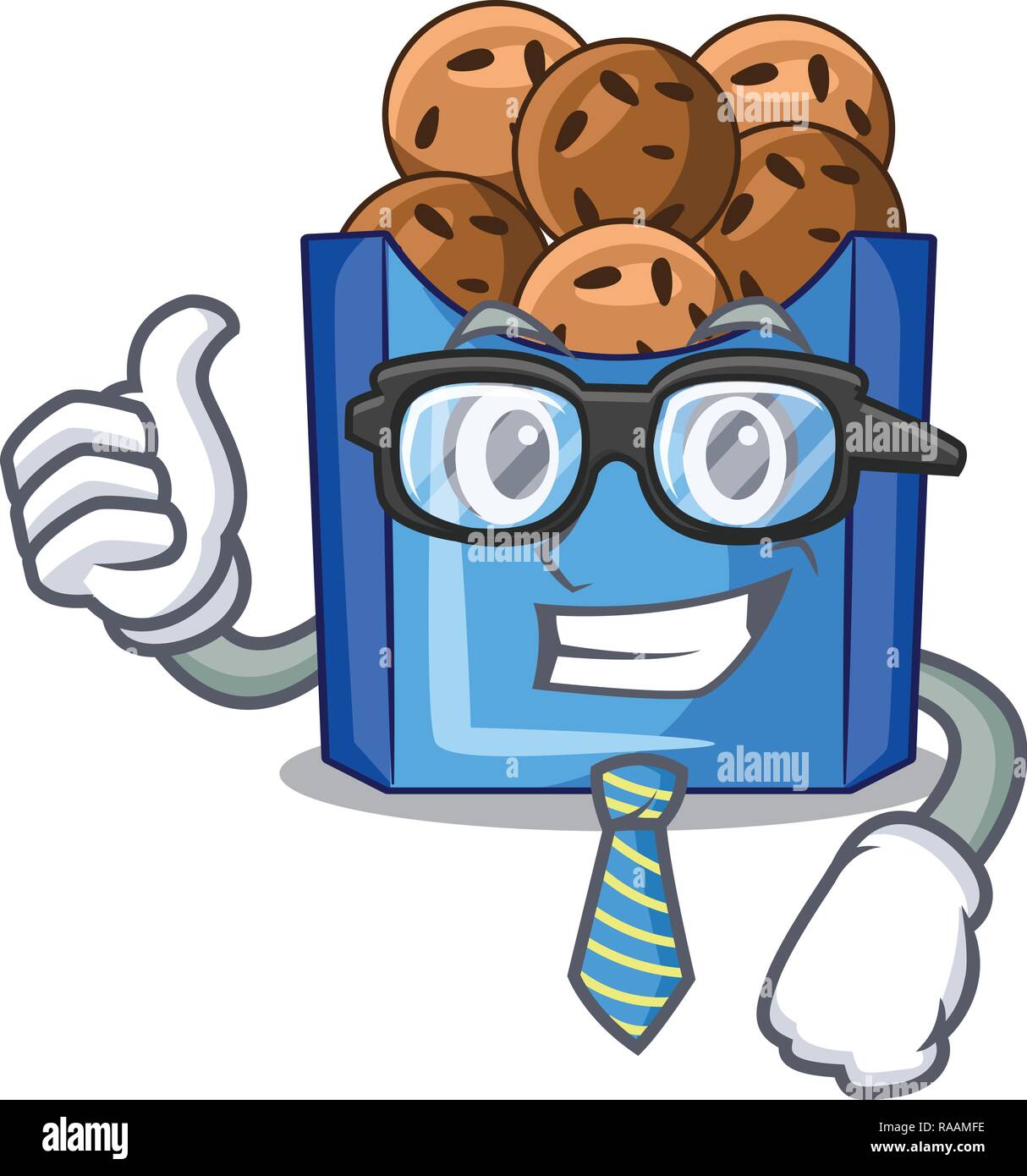 Businessman falafel in fried on teflon cartoon Stock Vector Image & Art ...