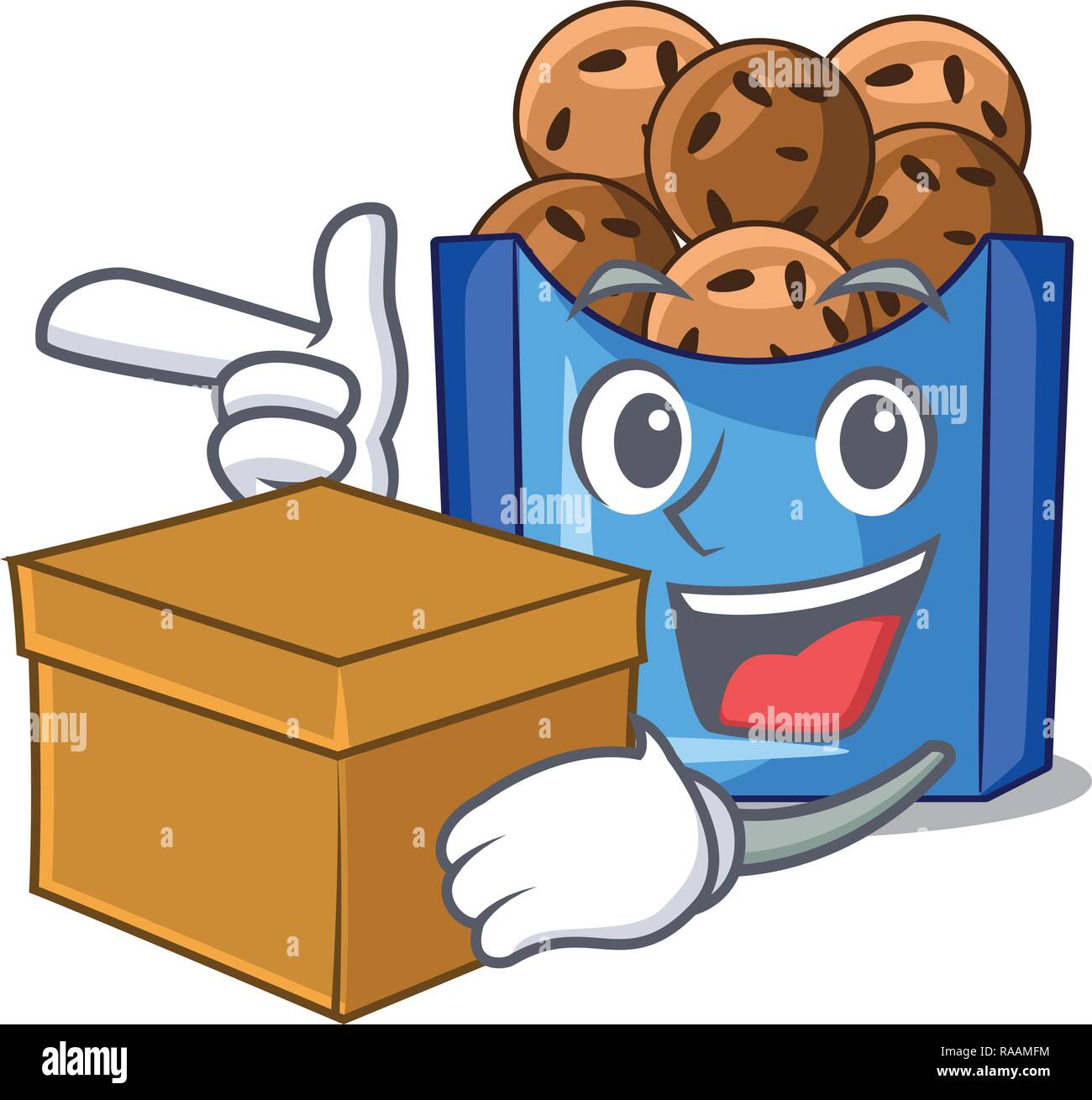 With box falafel in fried on teflon cartoon Stock Vector Image & Art ...