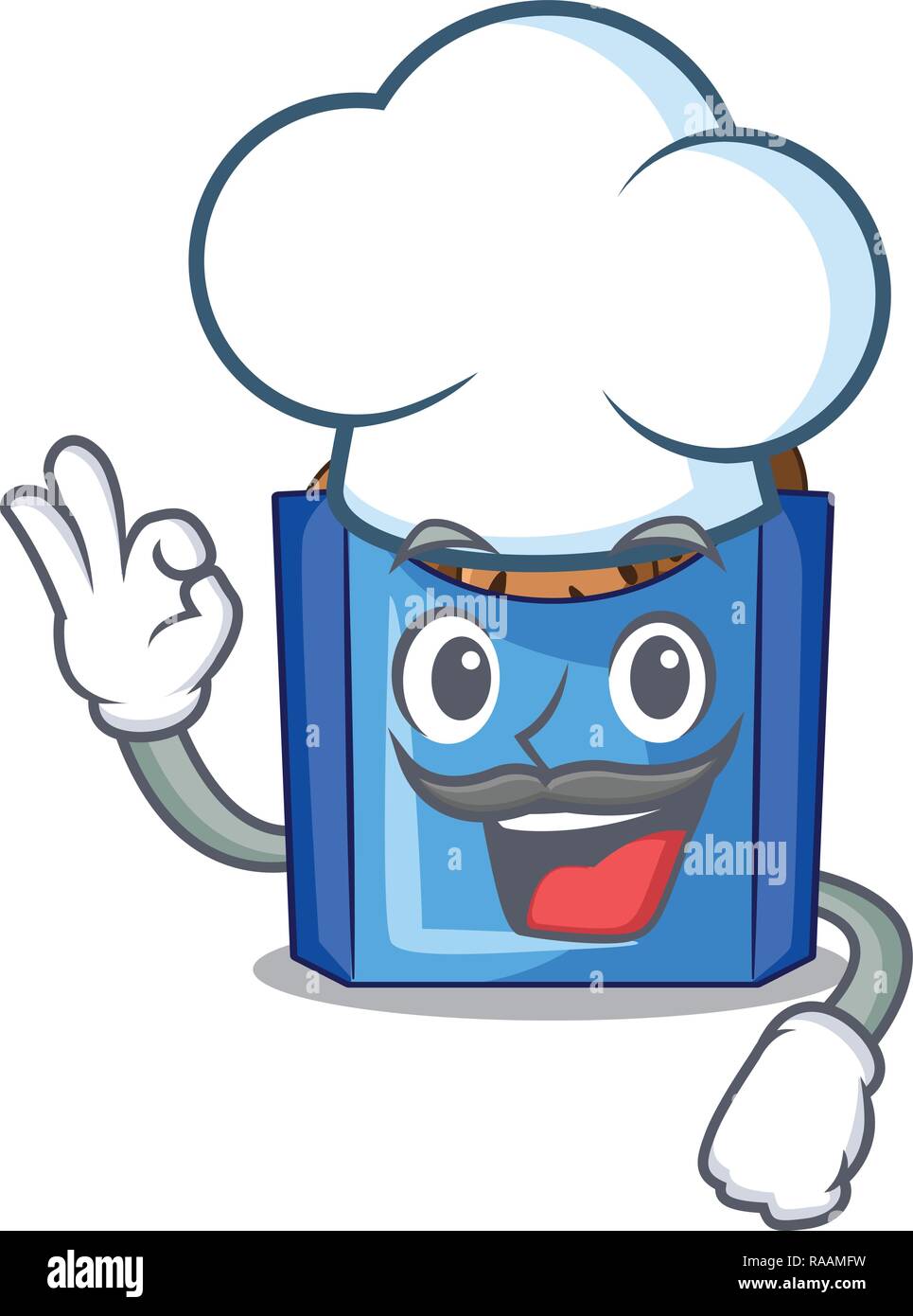 Chef falafel in fried on teflon cartoon Stock Vector Image & Art - Alamy