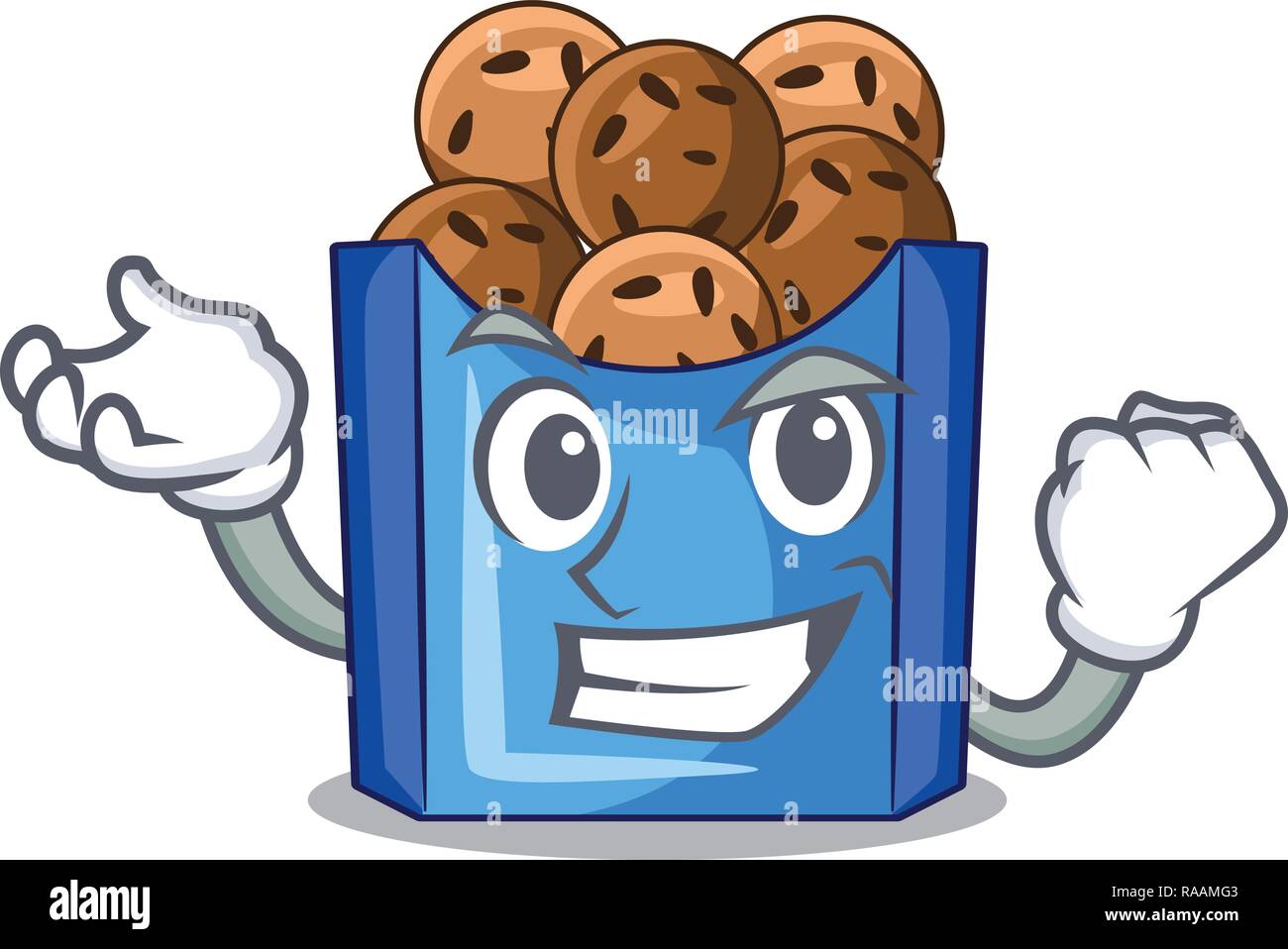 Successful falafel in fried on teflon cartoon Stock Vector Image & Art ...