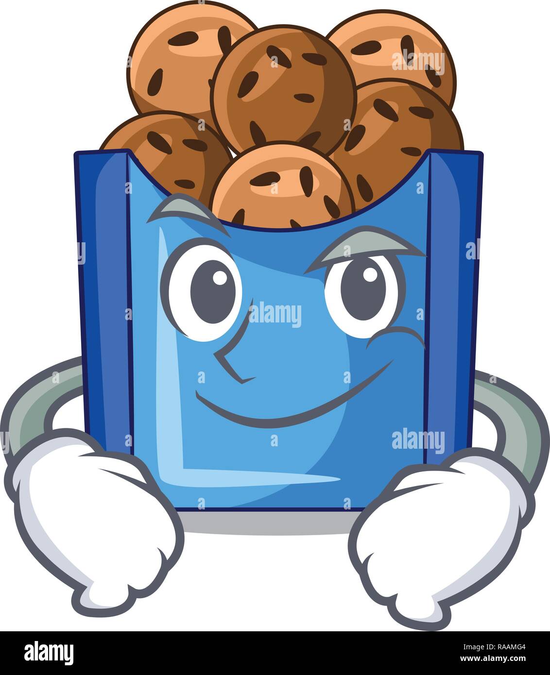 Smirking falafel in fried on teflon cartoon Stock Vector Image & Art ...