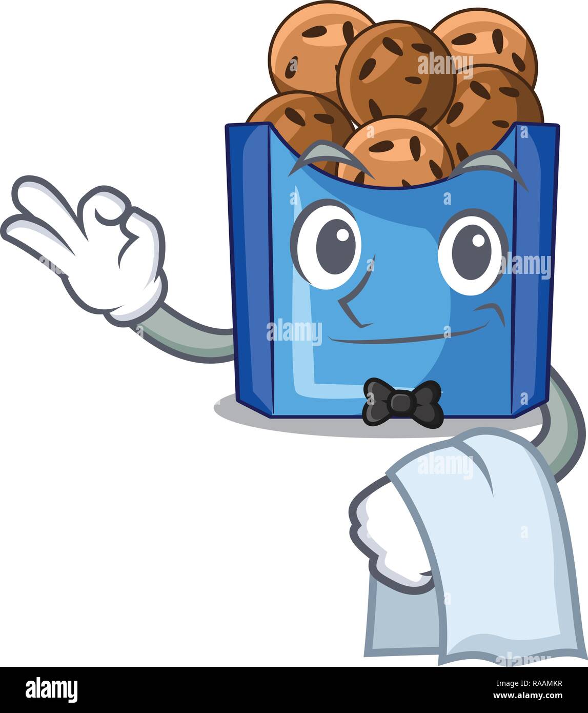 Waiter fried falafel is on character plates Stock Vector Image & Art ...