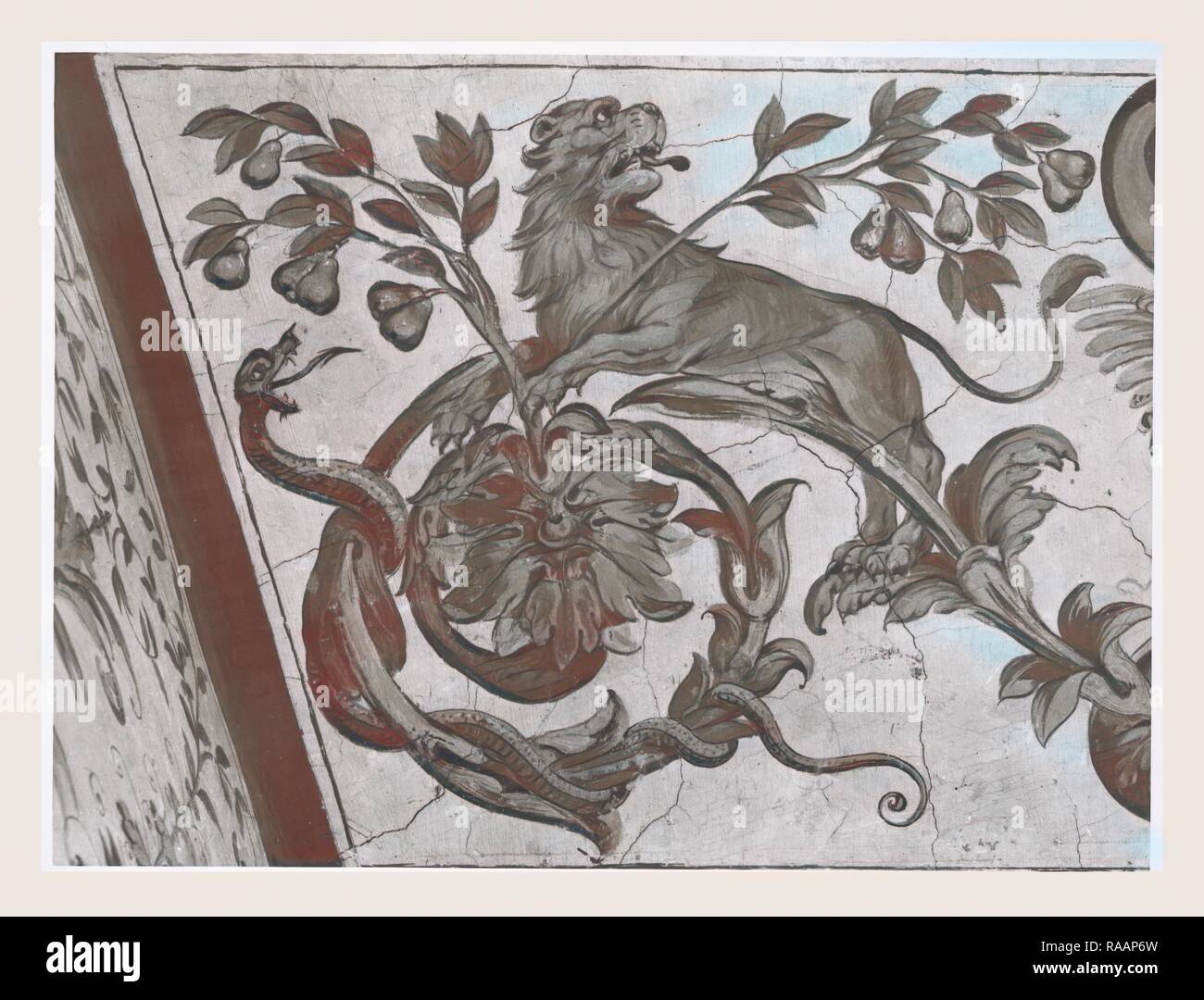 Lazio, Viterbo, Bagnaia, Villa Lante. Reimagined by Gibon. Classic art ...