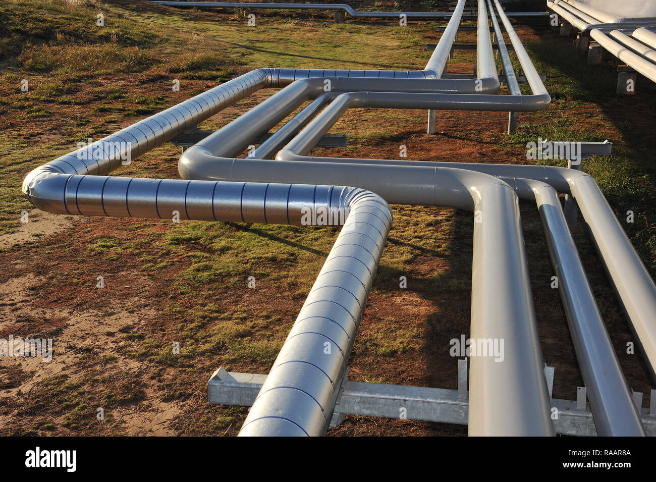 Pipe and Refinery pipelines Stock Photo - Alamy