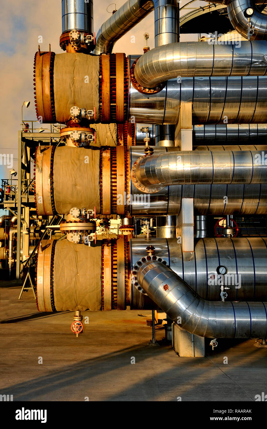 Pipe and Refinery pipelines Stock Photo - Alamy