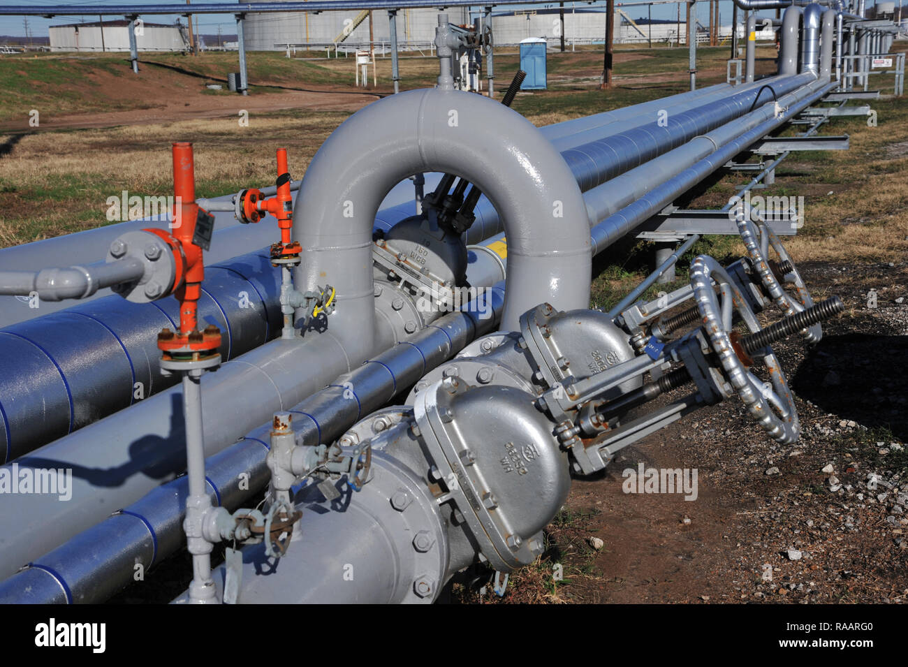 Pipe and Refinery pipelines Stock Photo - Alamy