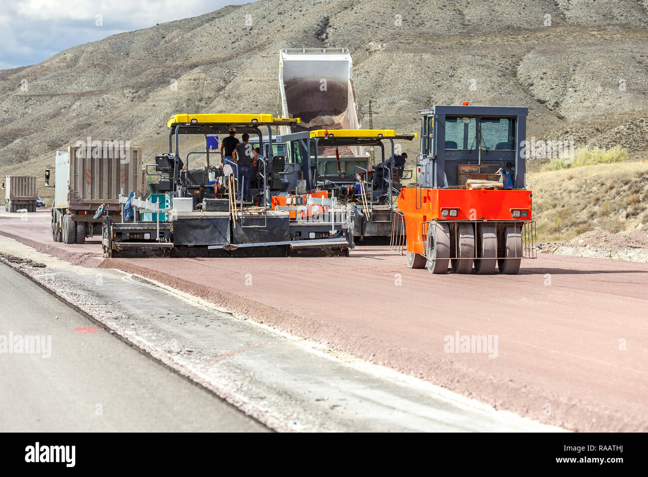 A new road being constructed Stock Photo - Alamy