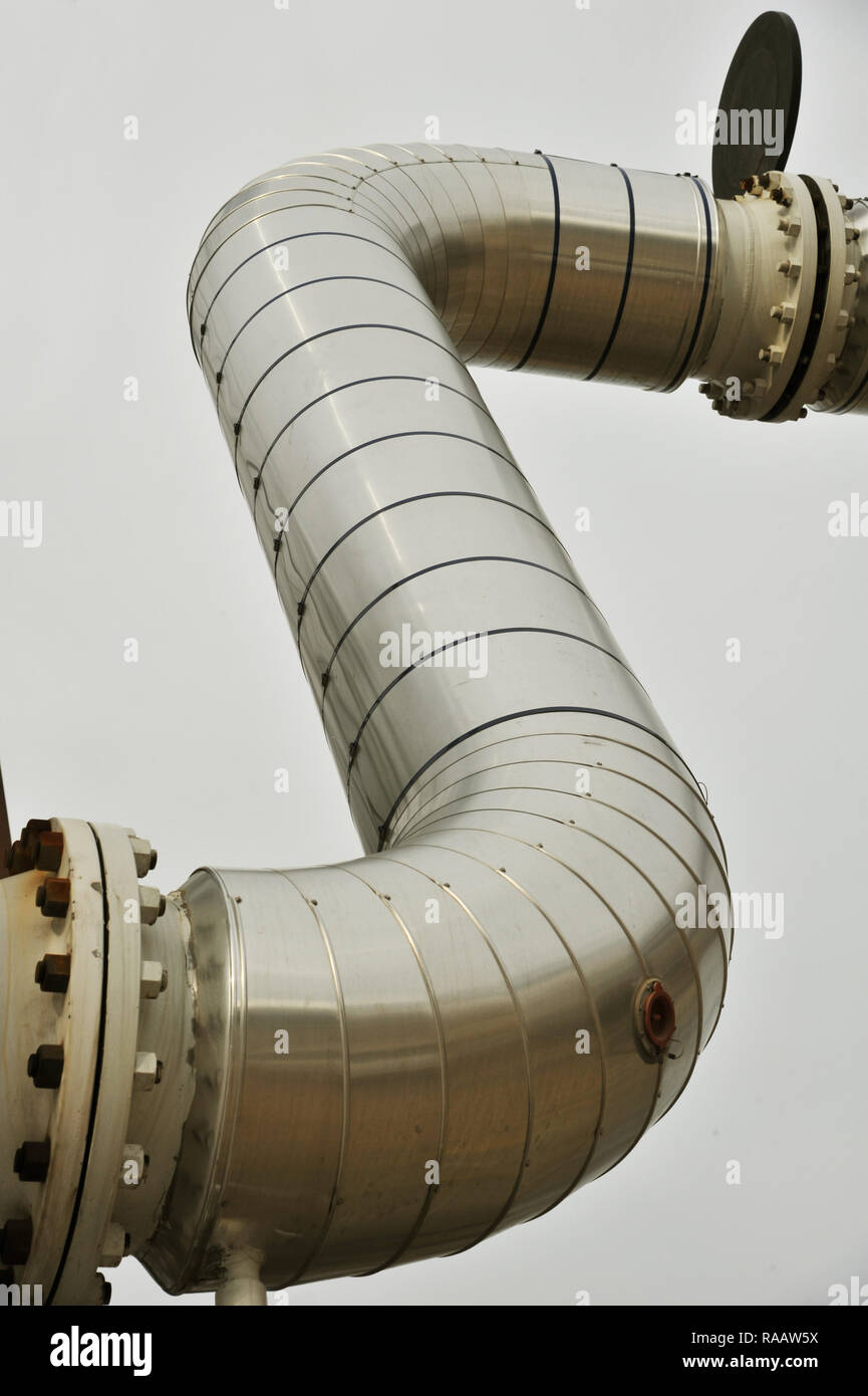 Pipe and Refinery pipelines Stock Photo - Alamy