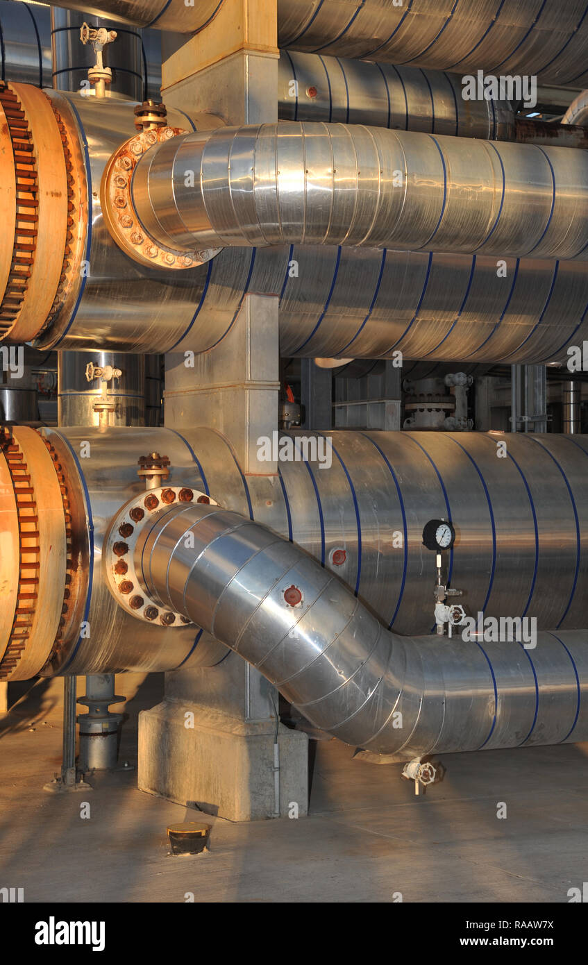 Pipe and Refinery pipelines Stock Photo - Alamy
