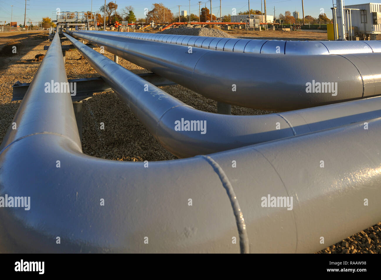 Pipe and Refinery pipelines Stock Photo - Alamy