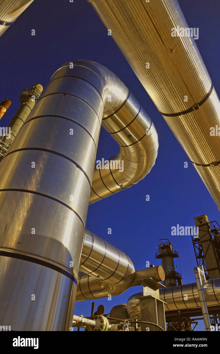 Pipe and Refinery pipelines Stock Photo - Alamy