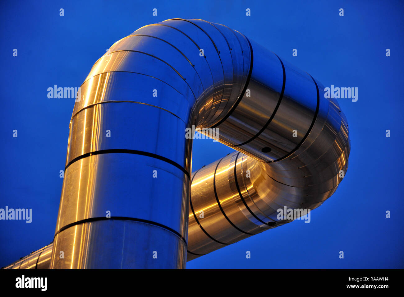 Pipe and Refinery pipelines Stock Photo - Alamy