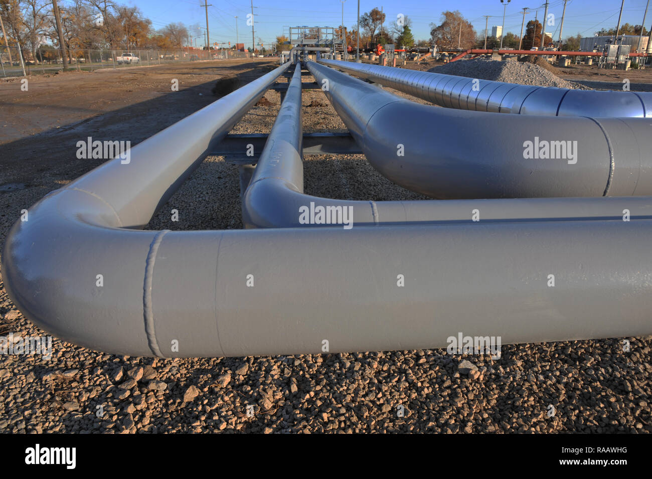 Pipe and Refinery pipelines Stock Photo - Alamy