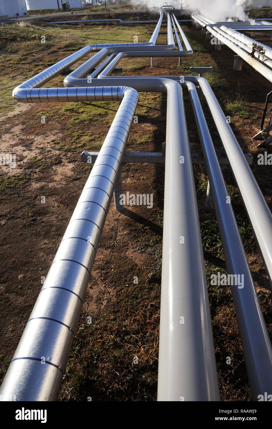 Pipe and Refinery pipelines Stock Photo - Alamy