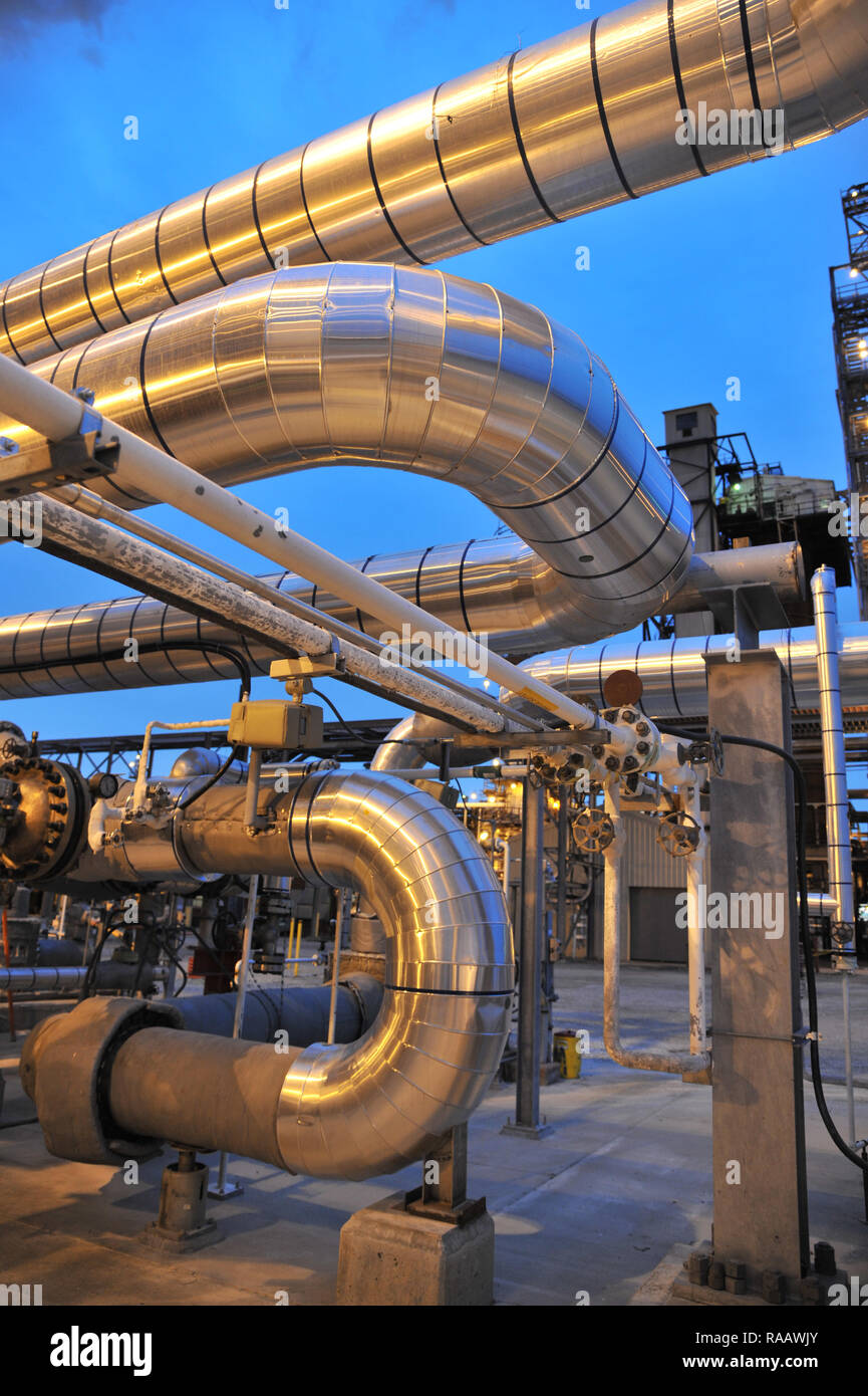 Pipe and Refinery pipelines Stock Photo - Alamy