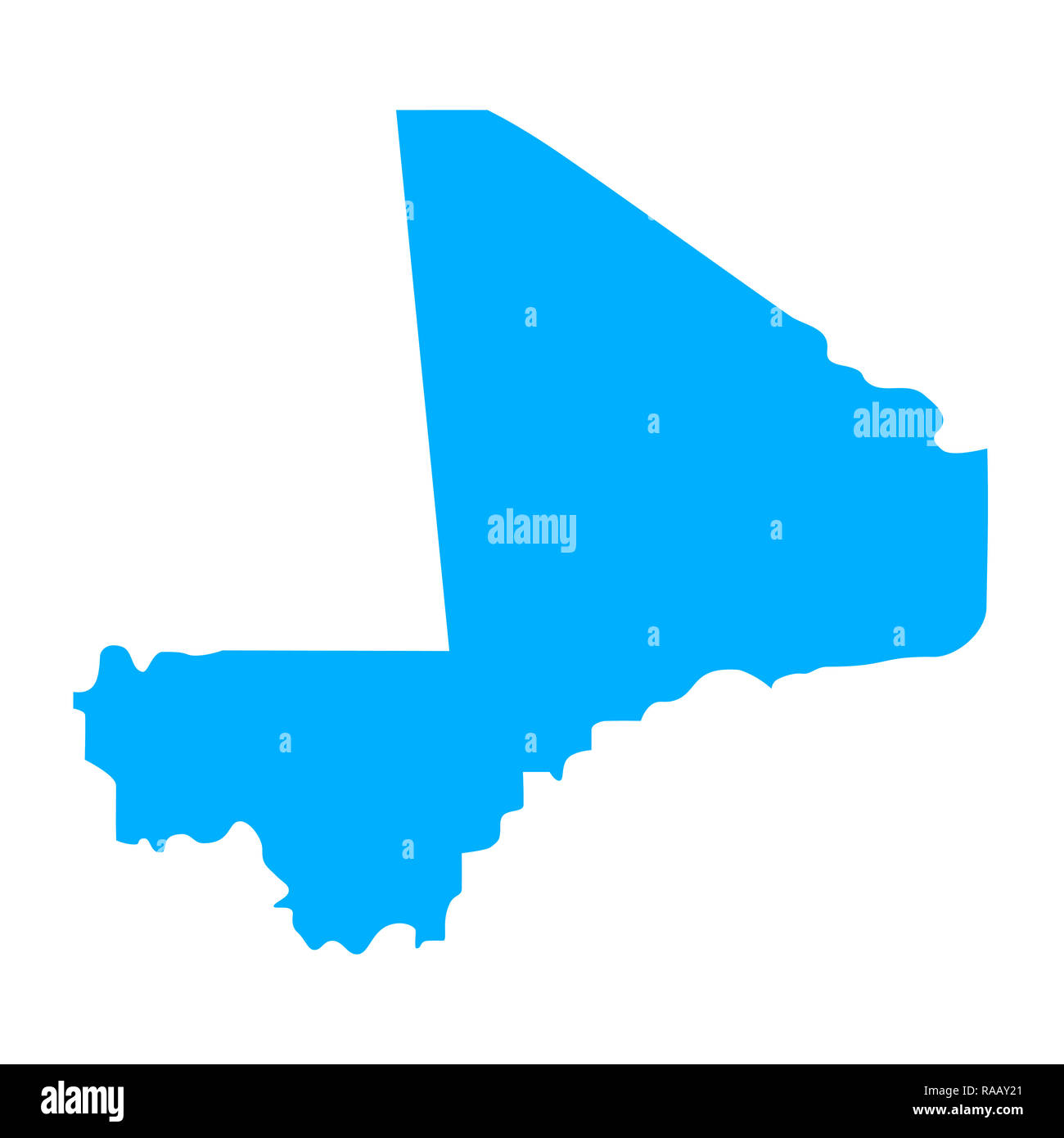 Mali africa map Cut Out Stock Images & Pictures - Alamy