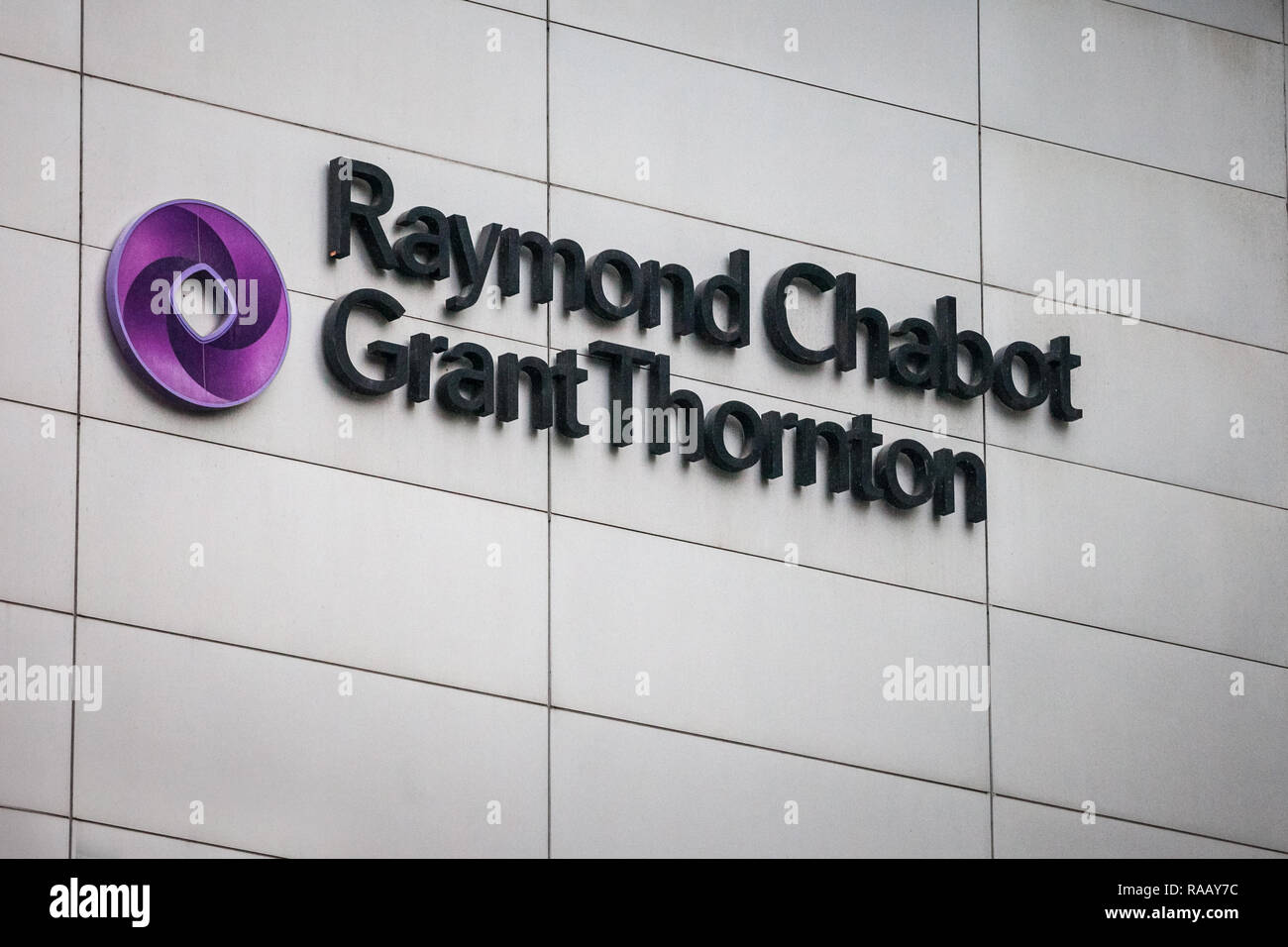 MONTREAL, CANADA - NOVEMBER 6, 2018: Raymond Chabot Grand Thornton logo ...