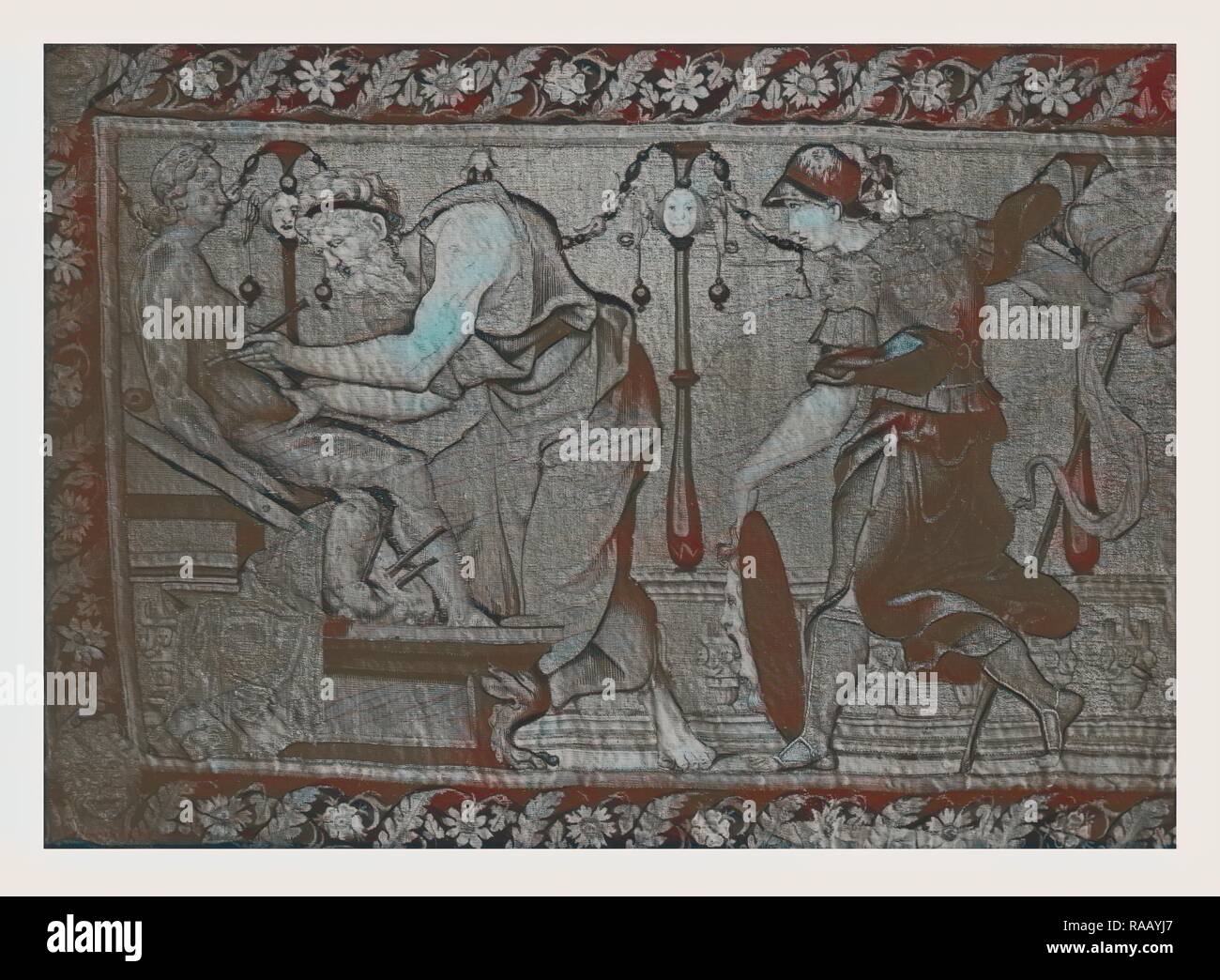 Moses on Mt. Sinai with tables of la. Reimagined by Gibon. Classic art ...