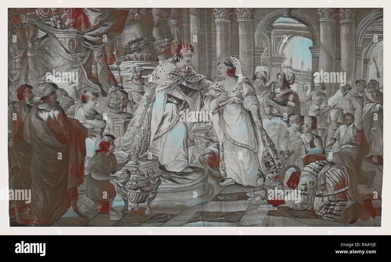 Solomon and queen of Sheba: homage to Solomo. Reimagined by Gibon ...