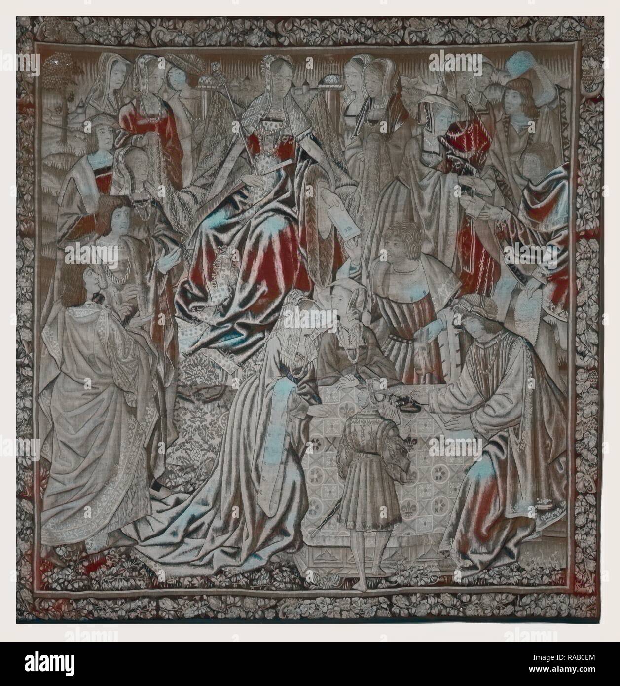Scene with Queen enacting decree (?. Reimagined by Gibon. Classic art ...