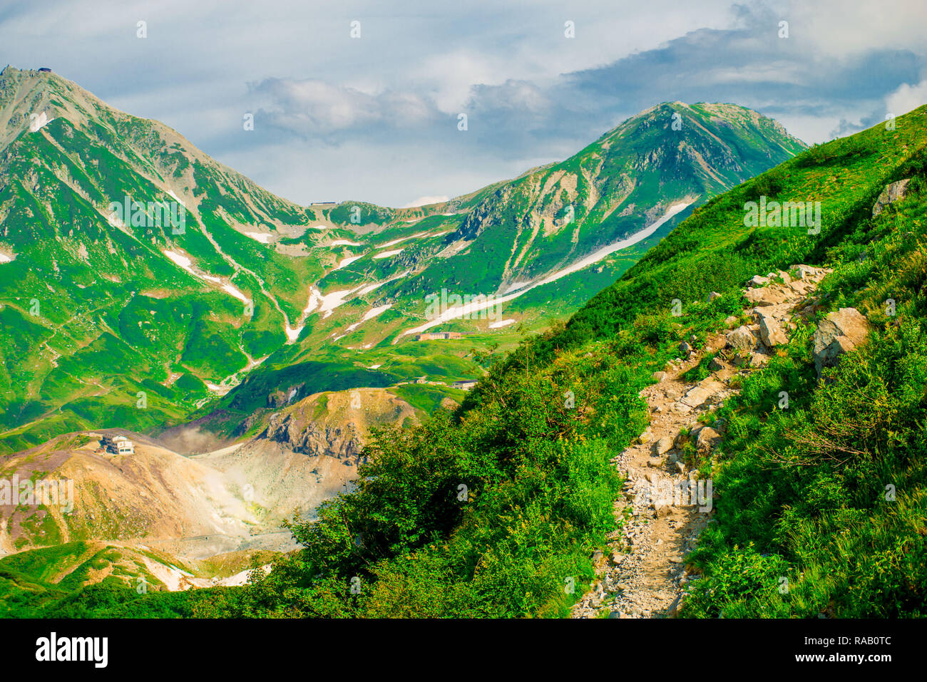 Mountain view of Tateyama in Toyama, Japan. Toyama is one of the ...
